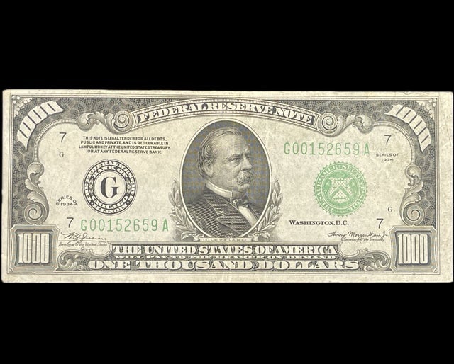 US Paper Money $1,000 Notes | GP’s Coins & Gold